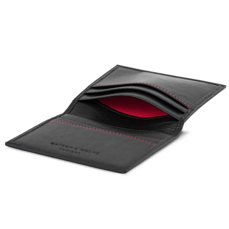 Bifold Card Holder in Black - Watson & Wolfe